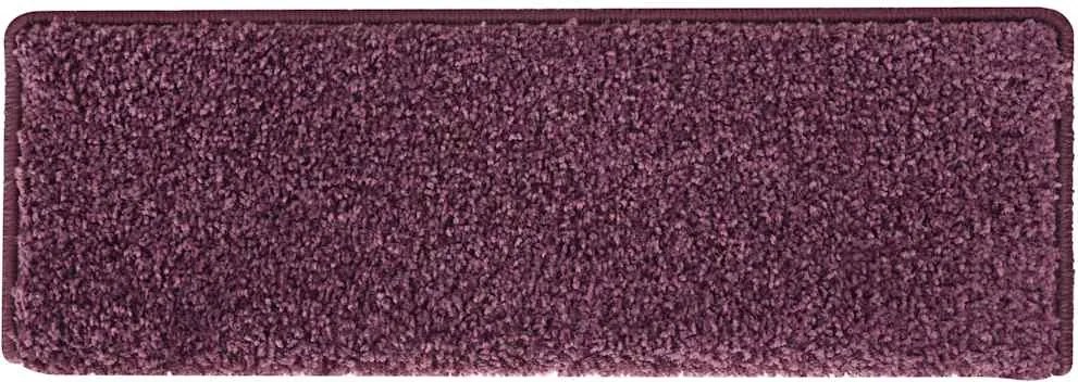 Schodové rohože 30 ks 65 x 21 x 4 cm tmavě fialové s obdélníkovým okrajem 3365837