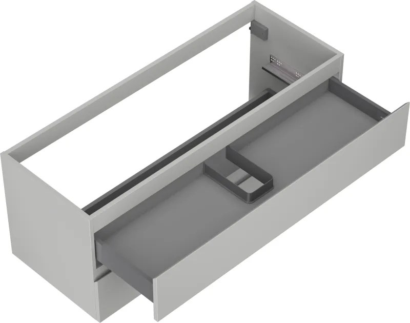 Mexen Orio, koupelnová skříňka 120 cm, 2 zásuvky, šedá matná, 91A10-12047-2-BFF62