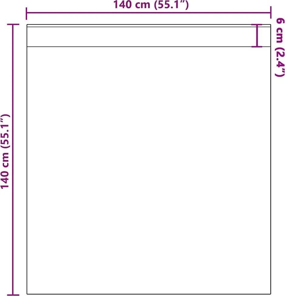 vidaXL Voálové záclony s tyčovými kapsami 2 ks [4102171] Barva: vínová červená