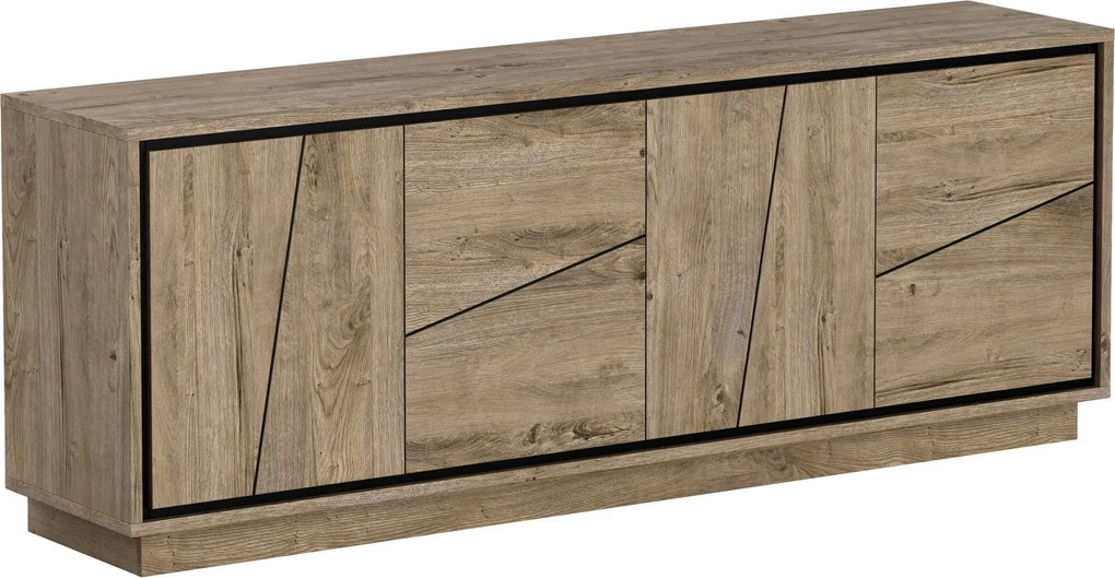 XXXLutz ŠIROKÁ KOMODA, koňaková, 204/84/44 cm Hom`in - Široké komody - 000552059505