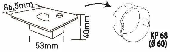 LED Schodišťové svítidlo se senzorem pohybu LED/1,5W/230V 3000/4000/6000K