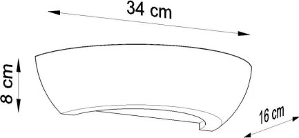 Nástěnné keramické svítidlo SOLLUX Oskar E27 1x60W bez zdroje SL.0160