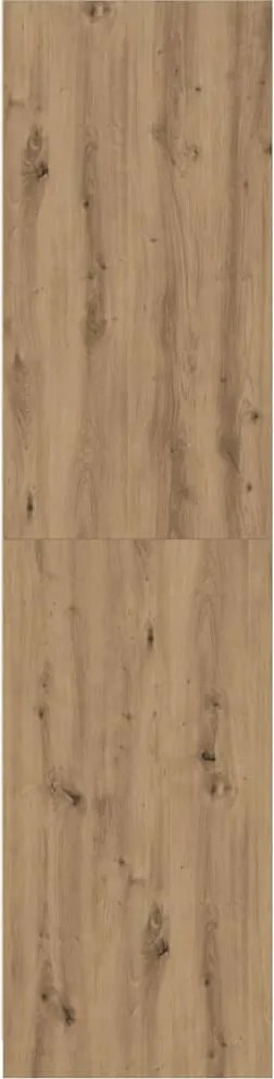 Šatní skříň dub artisan 100 x 50 x 200 cm kompozitní dřevo 3307737