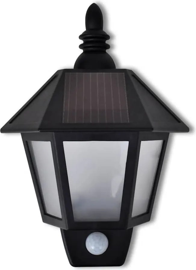 Solární nástěnné svítidlo s pohybovým čidlem 2 ks 270518