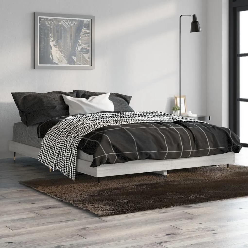 vidaXL Rám postele 135 x 190 cm kompozitní dřevo [832182] Barva: dub sonoma