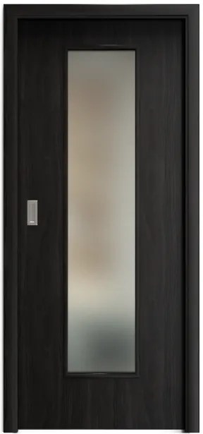 SAPELI ELEGANT KOMFORT M55 - CPL LAMINÁT - POSUVNÉ DVEŘE VČ. ZÁRUBNĚ - Ořech královský Průchozí šířka (cm): 120, Průchozí výška (cm): 210, Typ skla: Planibel bronz