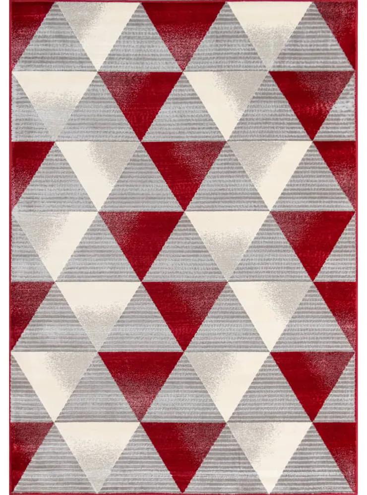 J-Line Kusový koberec GIRONA 2061 371 červený BARVA: Červená, ROZMĚR: 68x110 cm