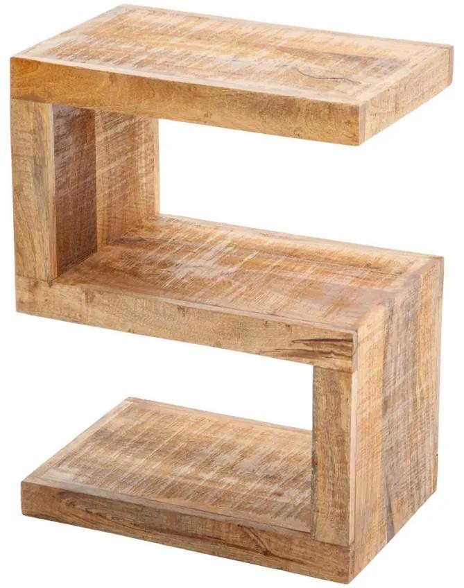 OnaDnes -20% Moebel Living Masivní mangový odkládací stolek Julian 40 x 60 cm