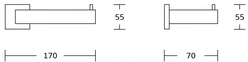 Mexen příslušenství, Vox držák na wc papír, kartáčová zlatá, 707033-55