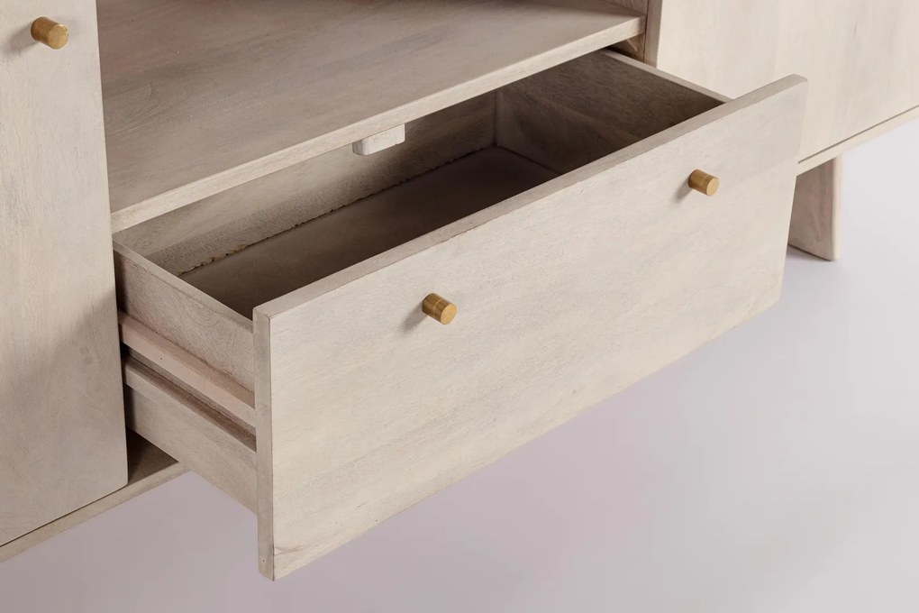 BIZZOTTO Designový TV stolek ELISHEVA světlý 0746994