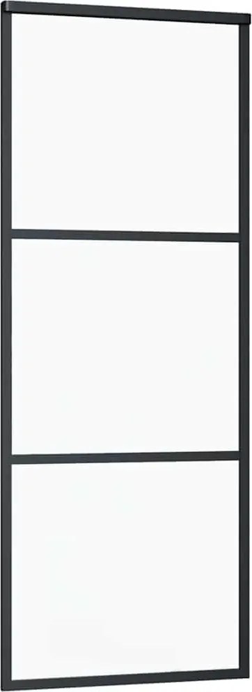 Posuvné dveře se sadou kování černé 76x205 cm ESG Glass 3375781