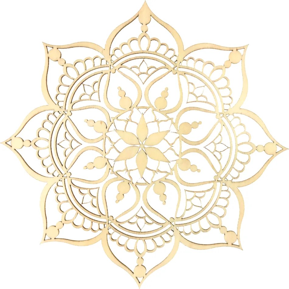 AMADEA Dřevěný obrázek k vymalování mandala 20 cm
