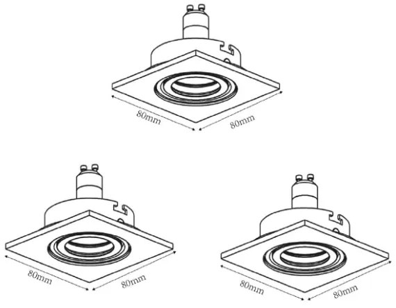 Lucide 11002/15/12 - SADA 3x LED podhledové svítidlo FOCUS 1xGU10/5W/230V chrom