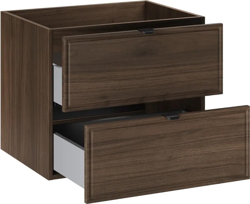 Koupelnová sestava Villa s deskou a skříňkami 60 cm ořech