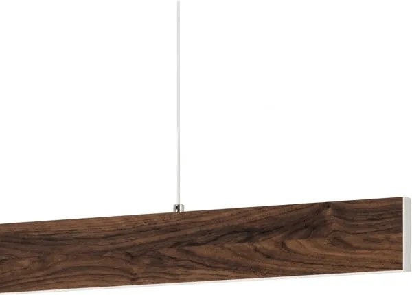 Eglo 39346 - LED Lustr na lanku CLIMENE LED/17W/230V + LED/4,2W ořech