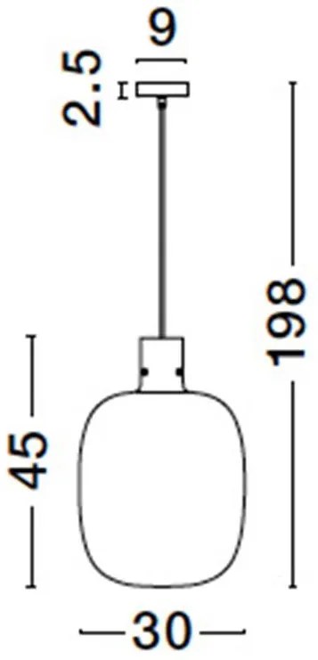 Nova Luce Závěsné svítidlo CINZIA šampaň sklo bílá kabel mosazný zlatý kov E27 1x12W
