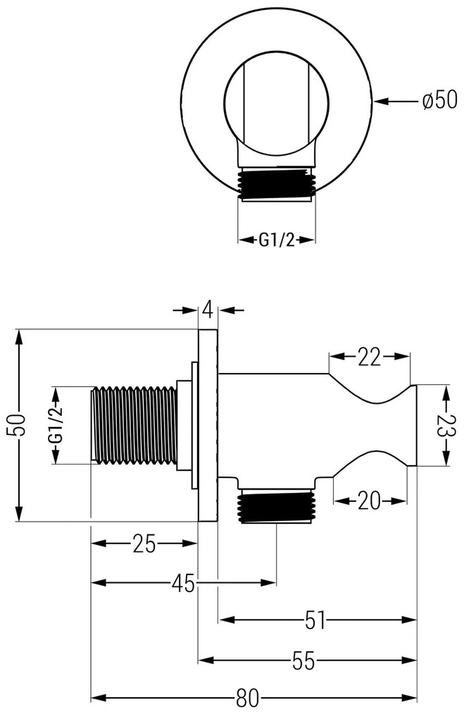 Mexen Kai DR70 podomítkový sprchový set s dešťovou sprchou 25 cm, grafitová, 77602DR7025-66