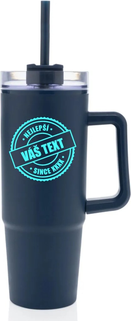 Personalizovaná cestovní termoska s průhledným víčkem - nejlepší xx SINCE xx