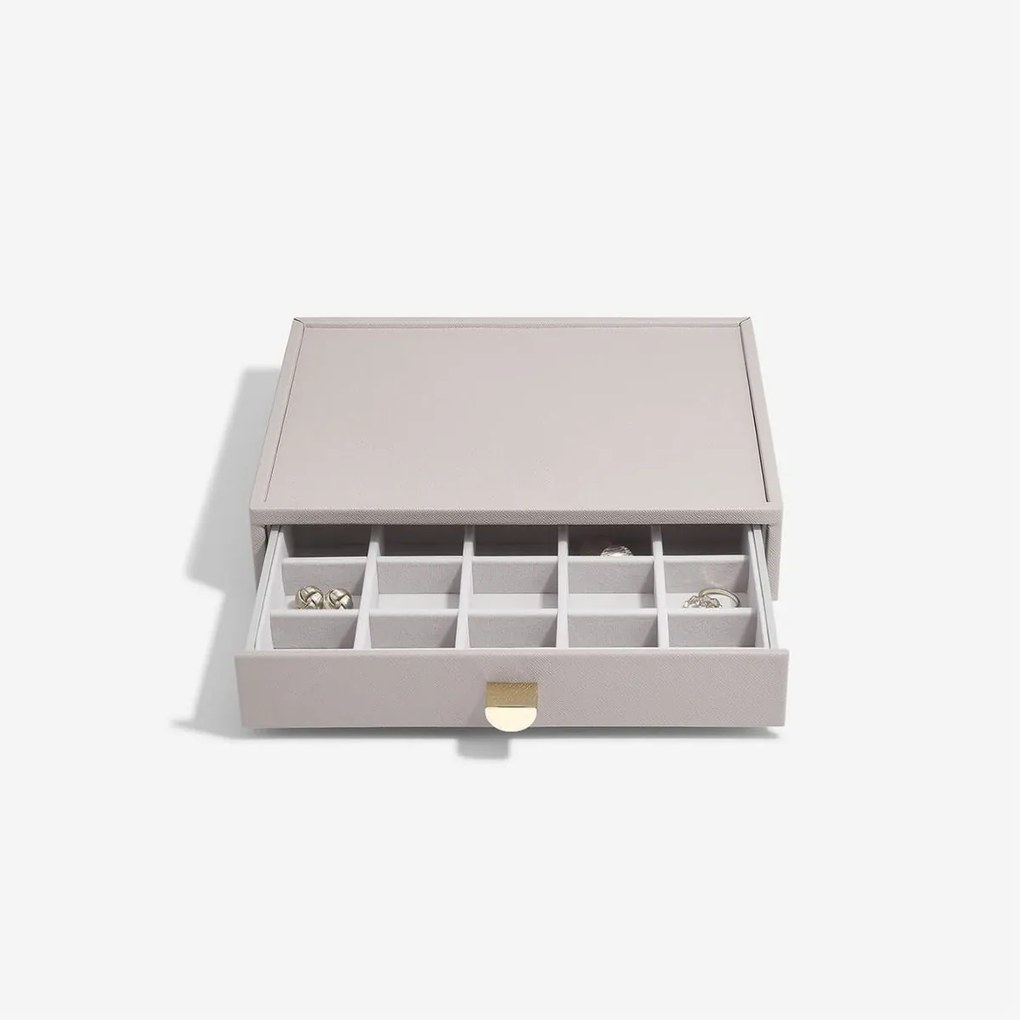 Šperkovnice se šuplíky 3 v 1 Stackers Taupe Classic Drawers | šedobéžová 75886