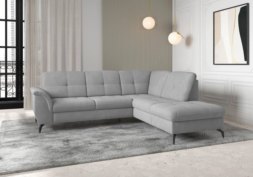 XXXLutz ROHOVÁ SEDAČKA, textil, šedá Sit & More - Sedací soupravy - 00014401331T