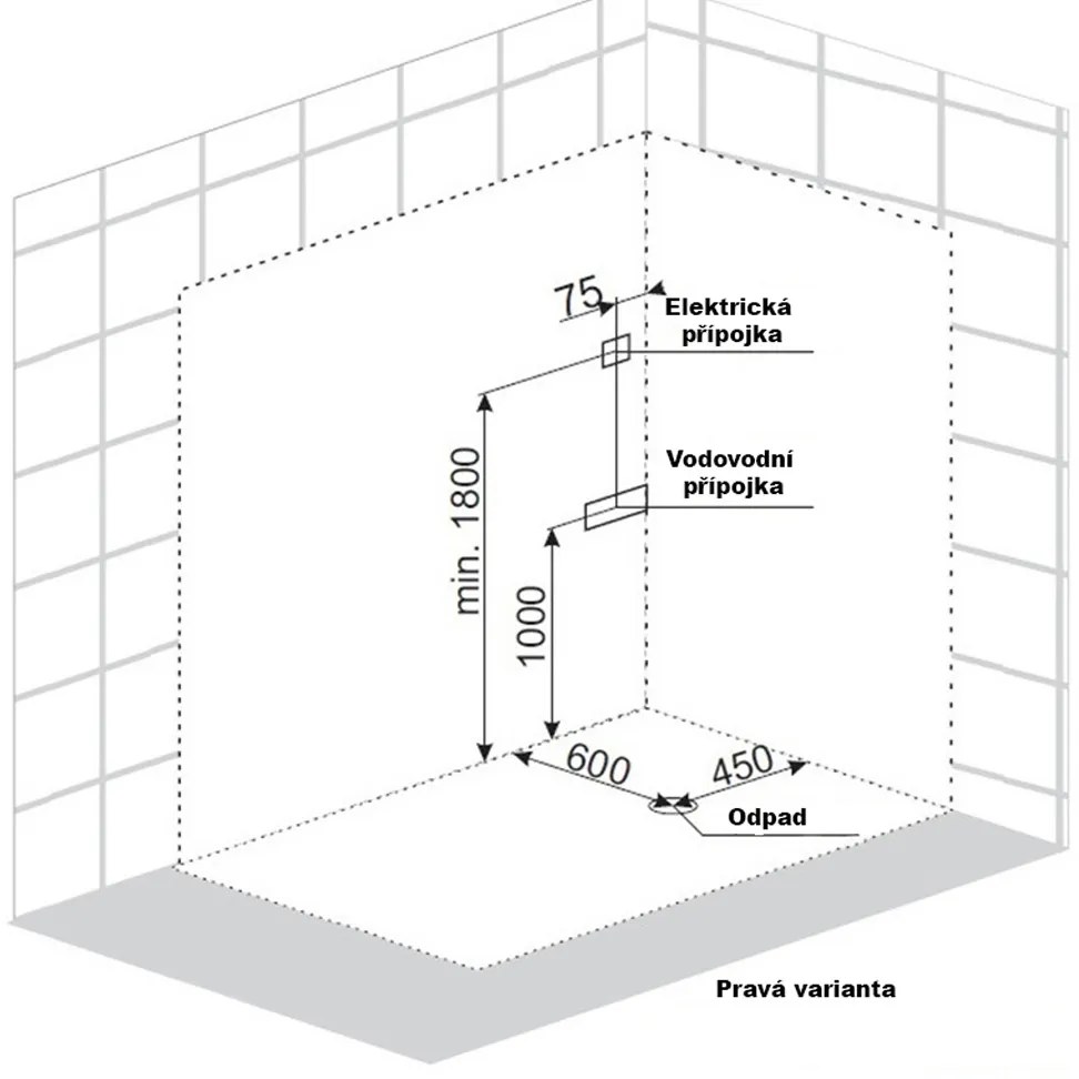 BPS-koupelny Hydromasážní box HYD-A04 120 SA P, 120x80 pravý se saunou