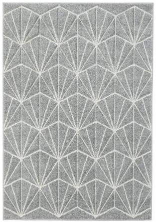 Koberce Breno Kusový koberec PORTLAND 750/RT4N, Šedá, Vícebarevné, 133 x 190 cm
