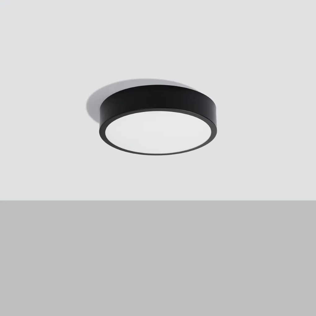 Sollux Lighting Stropní svítidlo ONYX 30 černá LED 3000K