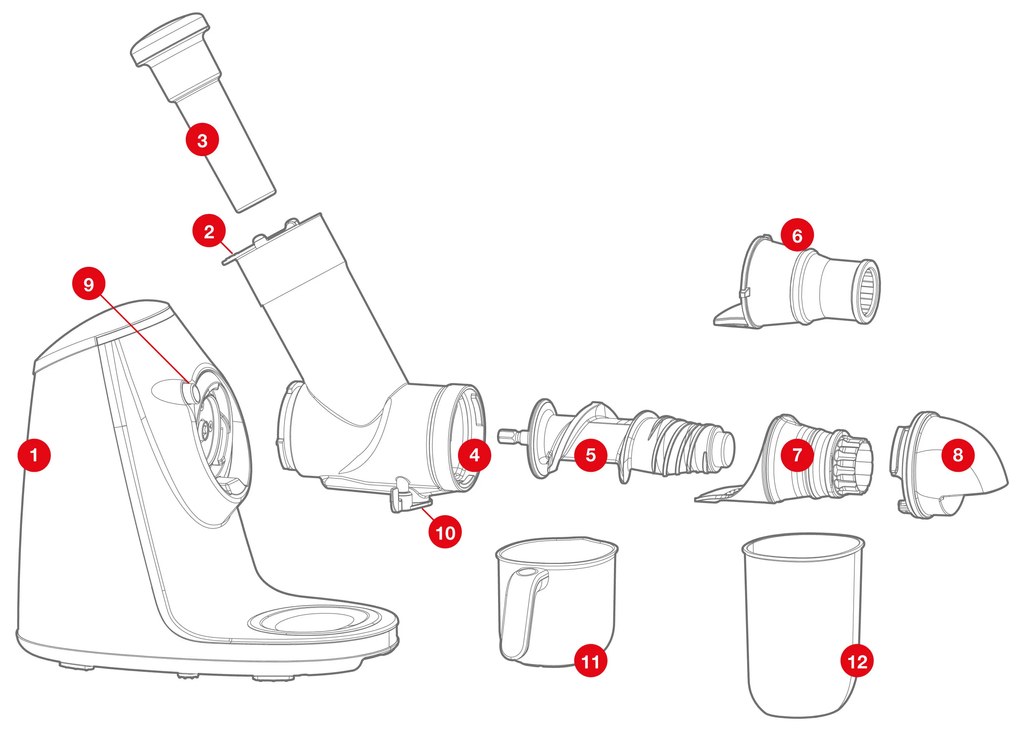 Odšťavňovač G21 Gracioso horizontal