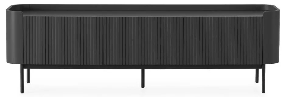 Černý TV stolek 180x55x40 cm Willa – MOME