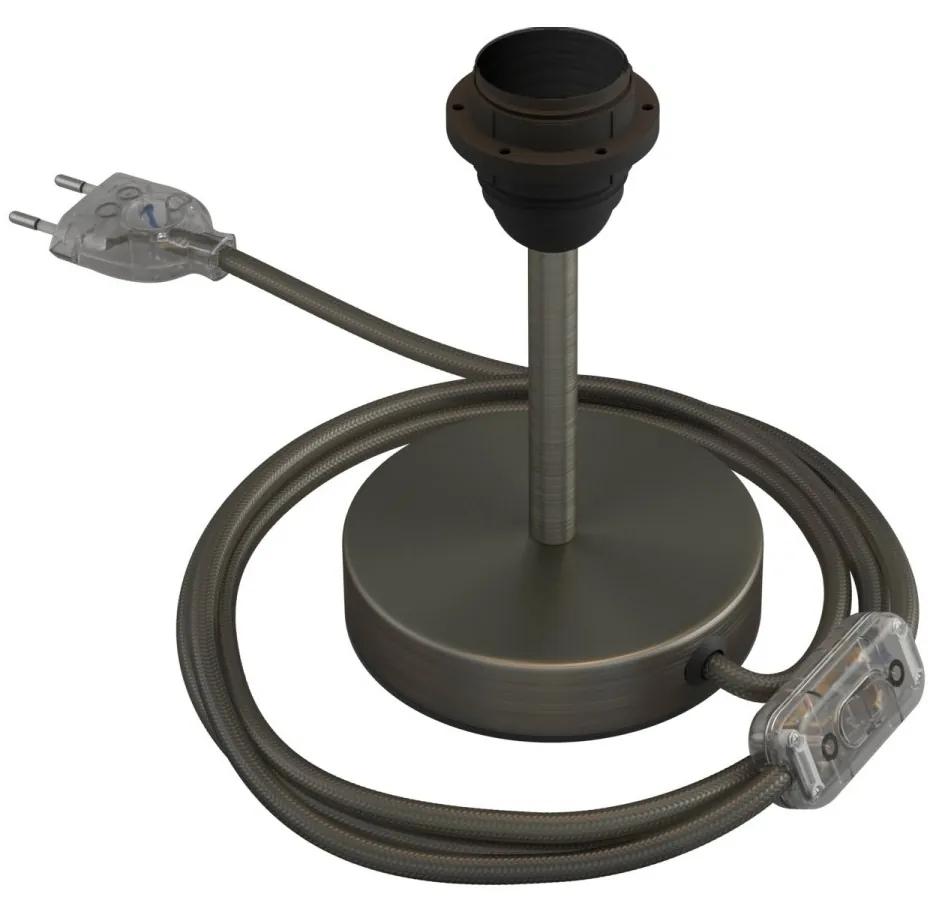 creative cables Kovová stolní lampa Alzaluce pro stínidlo Velikost: 15 cm, Barva: Matný bronz