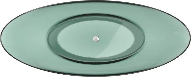 Mexen Vea průhledná volně stojící vana teal 180 x 80 cm, chromová výpusť - 58091808011