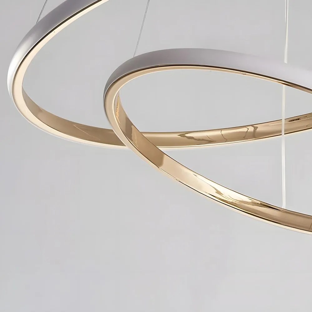 Toolight Toolight, LED závěsné osvětlení 40/60cm, 61W, 3000K, LHJ007-CP2, zlatá, OSW-60004