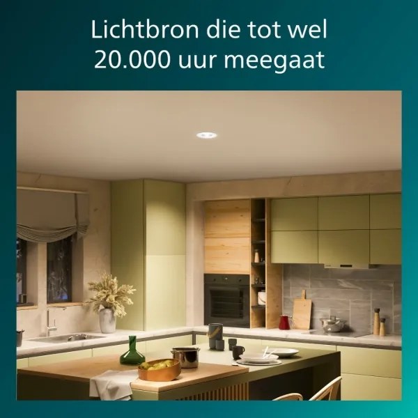 Philips - SADA 3x LED Stmív. podhledové svítidlo CILANTRO LED/5W/230V 2700K bílá
