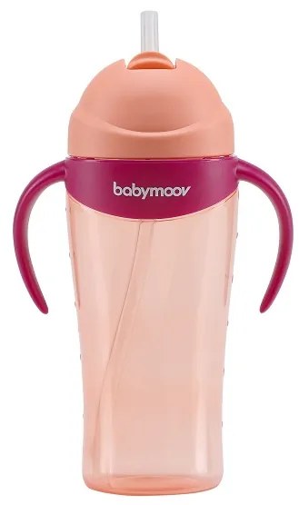 BABYMOOV Hrníček s brčkem 300 ml Peach