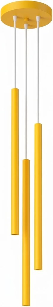 Sollux Lighting Závěsné svítidlo PASTELO 3P žluté