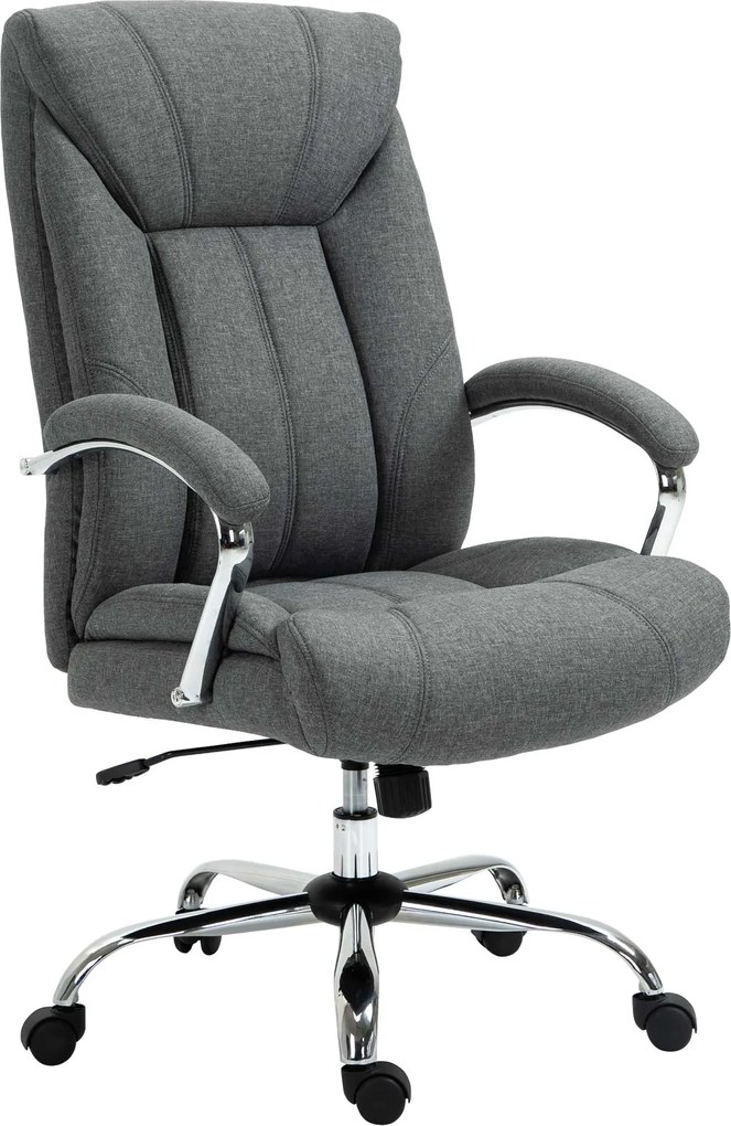 Vinsetto kancelářská židle s houpací funkcí - ergonomická židle s polstrovanými opěrkami a opěrkou hlavy, výškově nastavitelná, otočná židle s opěradl