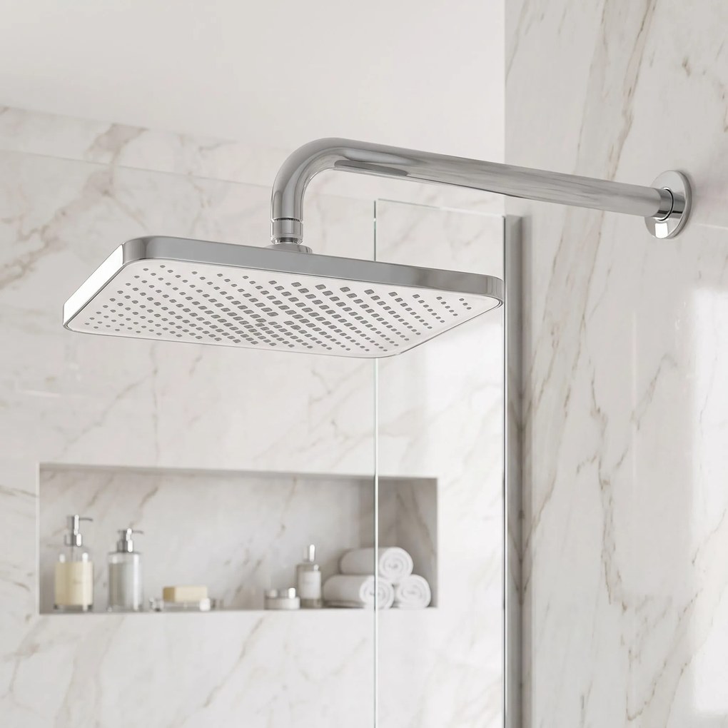 Rea Rea, obdélníková dešťová sprcha 380x210 mm, JS-032, chromová, REA-P0392