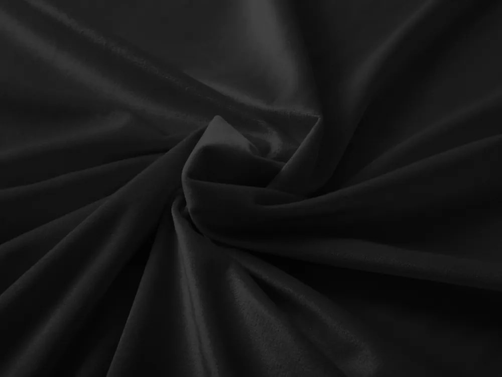 Biante Sametové prostírání na stůl Velvet Premium SVP-023 Černé 30x40 cm