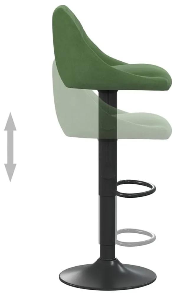 Petromila Barová židle tmavě zelená samet