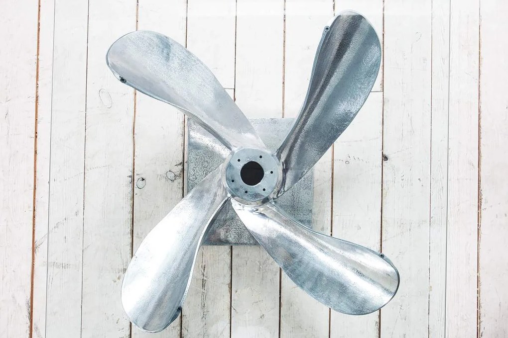 Designový konferenční stůl Propeller, 60 cm, stříbrný