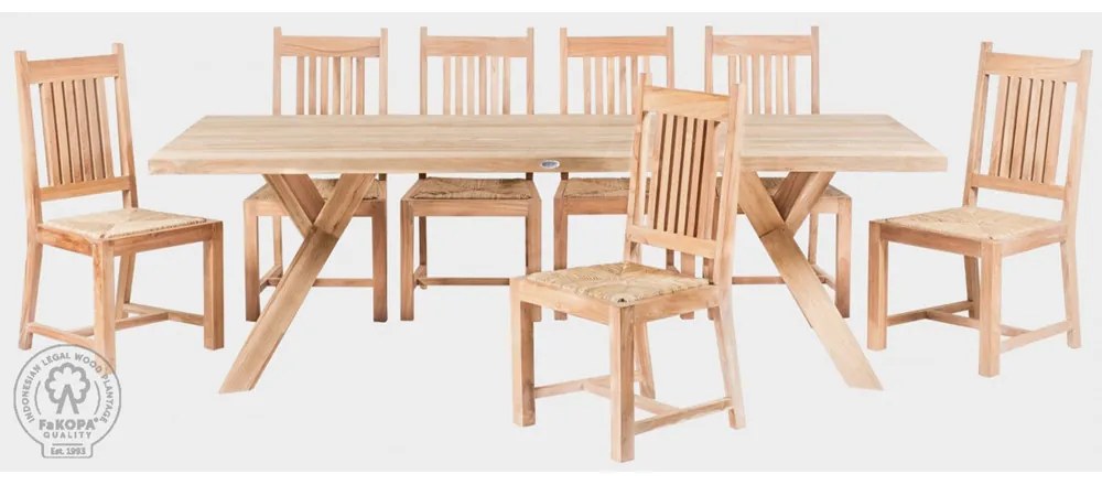 Massive home | Sestava z teaku SPIDER NANDA SET -