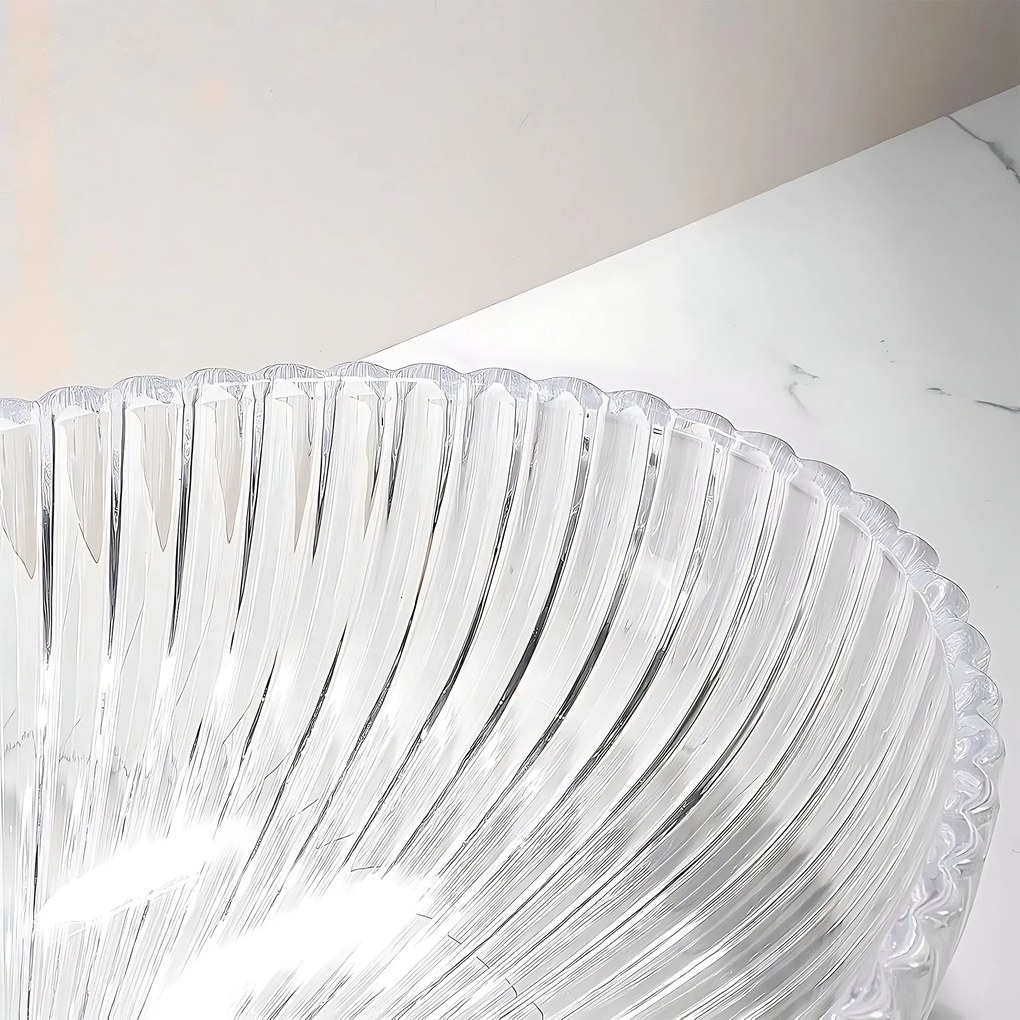 Rea Nicole, skleněné umyvadlo na desku 510x345x150 mm, čirá, REA-U4701