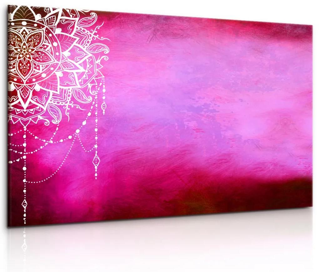 Malvis ® Obraz Mandala růžového potěšení Velikost: 90x60 cm