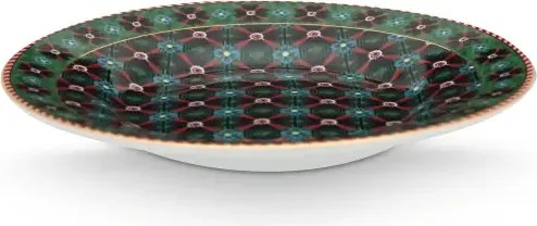 Pip Studio Berry Blues talíř Ø12cm, zelený (Talíř z tenkostěnného porcelánu)