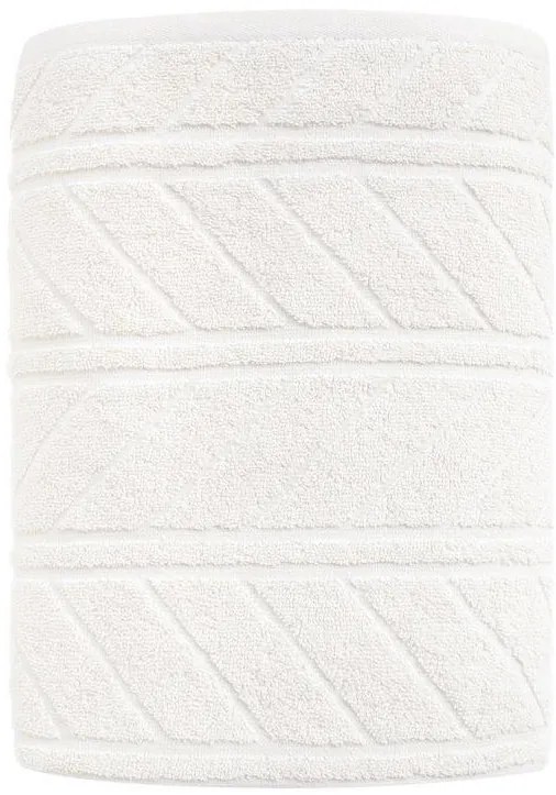 Bavlněný froté ručník RELIEF 30x50 cm krémový