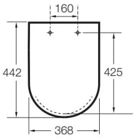 Roca Inspira WC sedátko oblé slowclose A80152200B