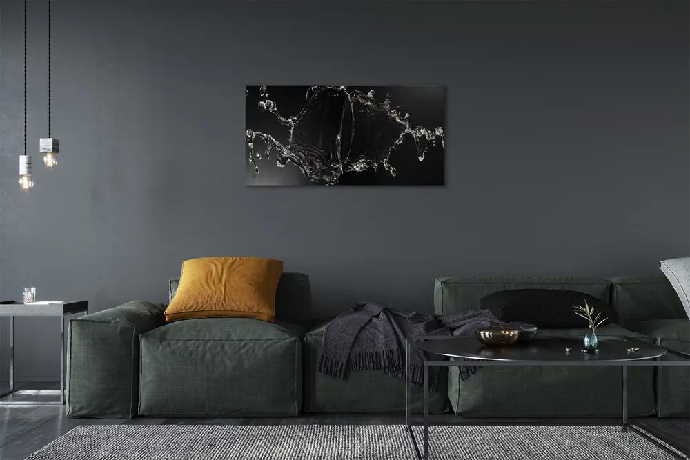 Obrazy na plátně Tryskání vodní kapky 125x50 cm
