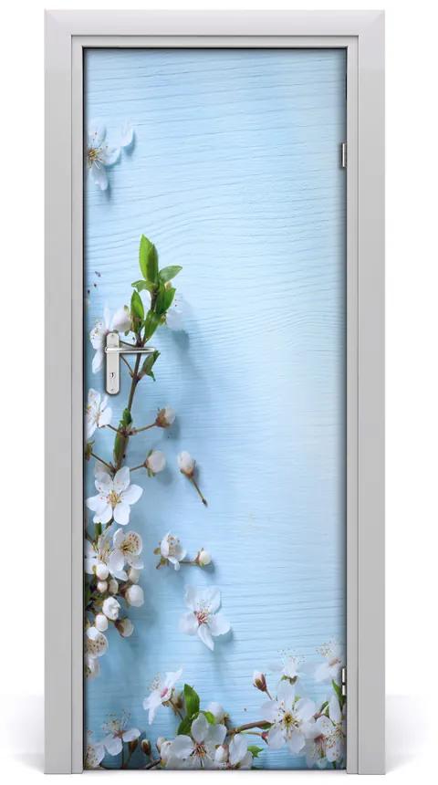 Fototapeta samolepící Květiny višně 95x205 cm