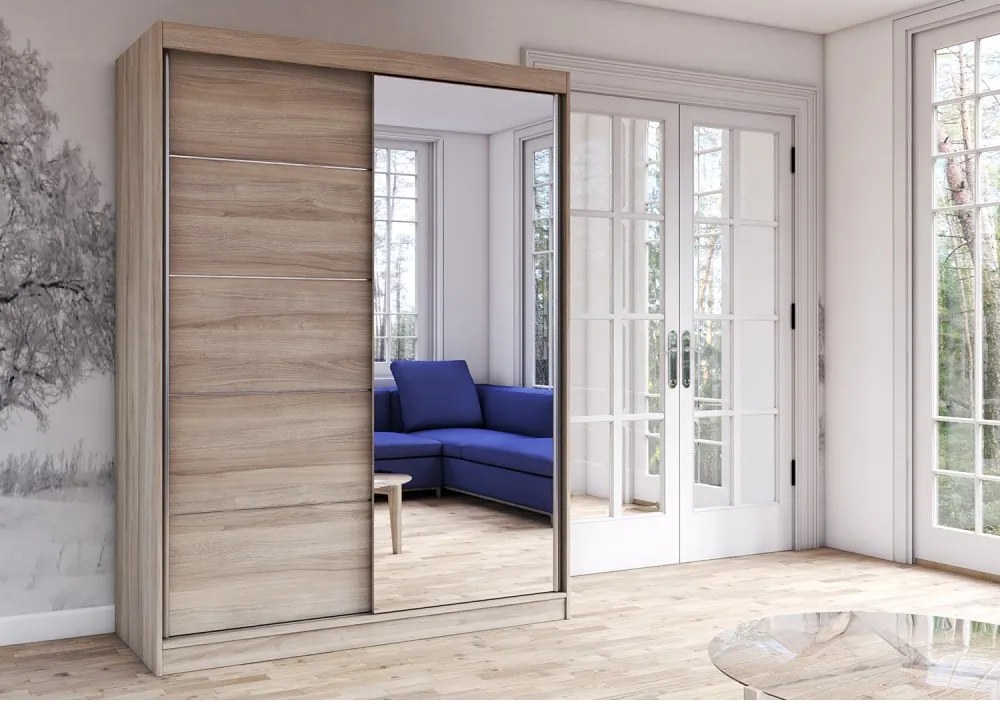 IDZ Šatní skříň Vista (150 cm) Barva dřeva: Sonoma