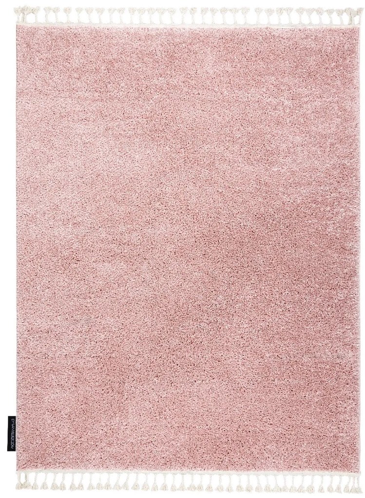 Dywany Łuszczów, Kusový koberec Berber 9000 pink, 120x170, růžová, obývací pokoj